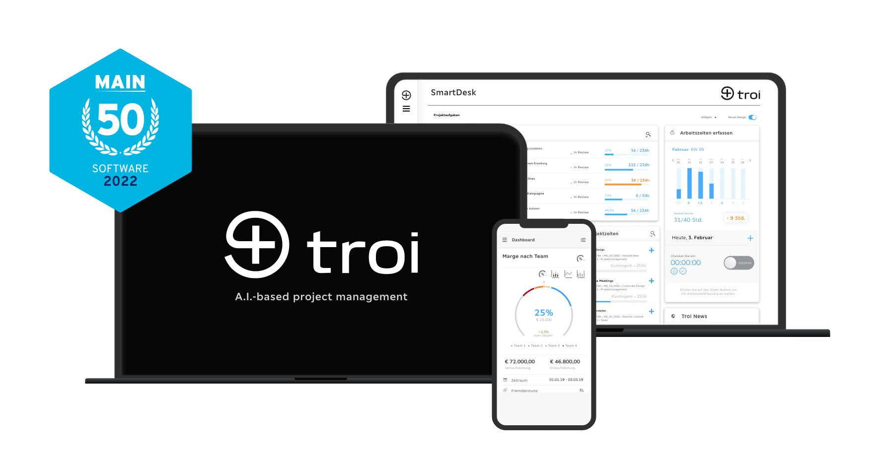 Troi: All-in-one software solution for project management
